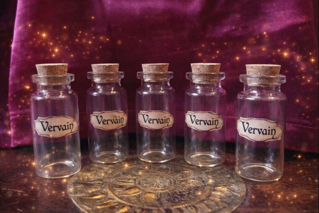 5 Vervain Potion Bottles – Fantasy Vampire Protection Gift – Party or ...