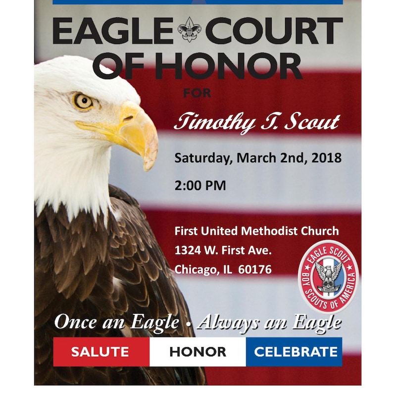 Eagle Scout Court of Honor Invitations - Etsy