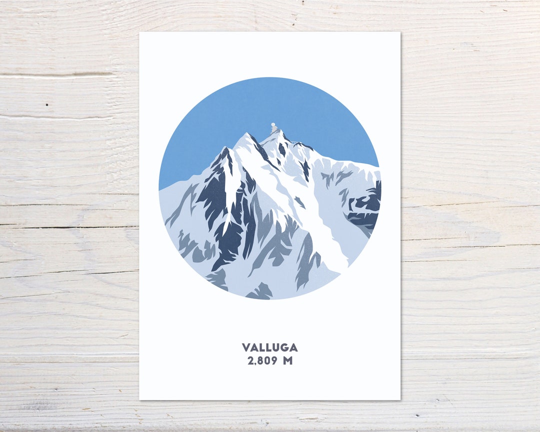 Valluga Mountain Print, Austria Print, A4 Print,gift for Him or Her - Etsy