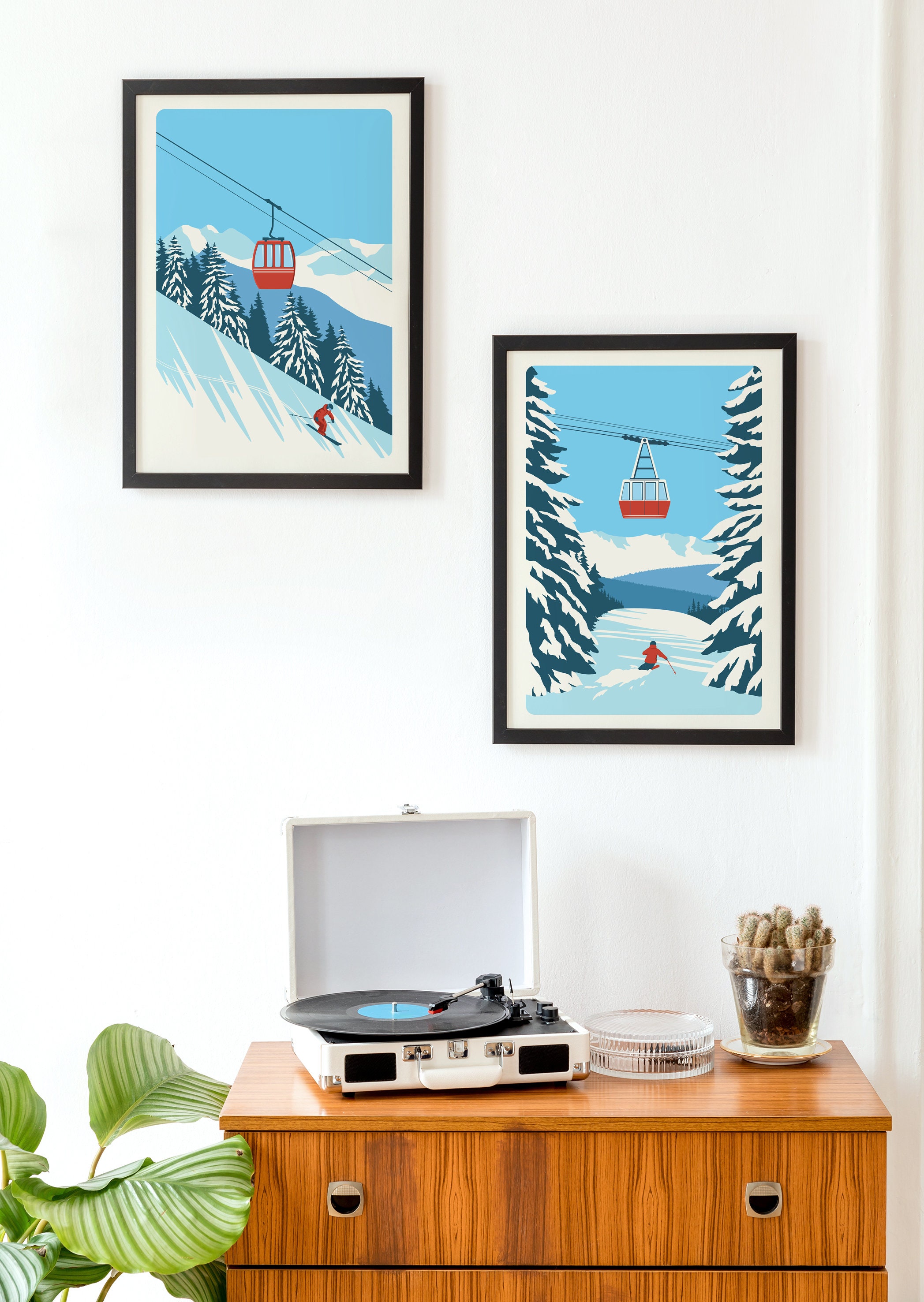 Ski Resort Poster Ski Print Customisable Print - Etsy UK