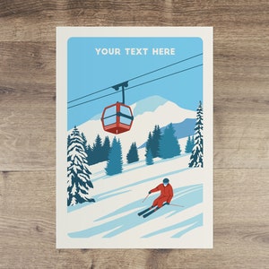 Custom Vintage Ski Resort Posters, Set of 2 - Etsy