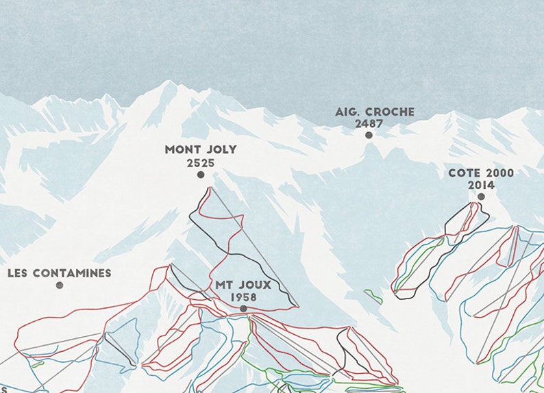 Saint Gervais Ski Piste Map Ski Print Trail Map Ski Art | Etsy Saint Gervais Ski Piste Map Ski Print Trail Map Ski Art | Etsy