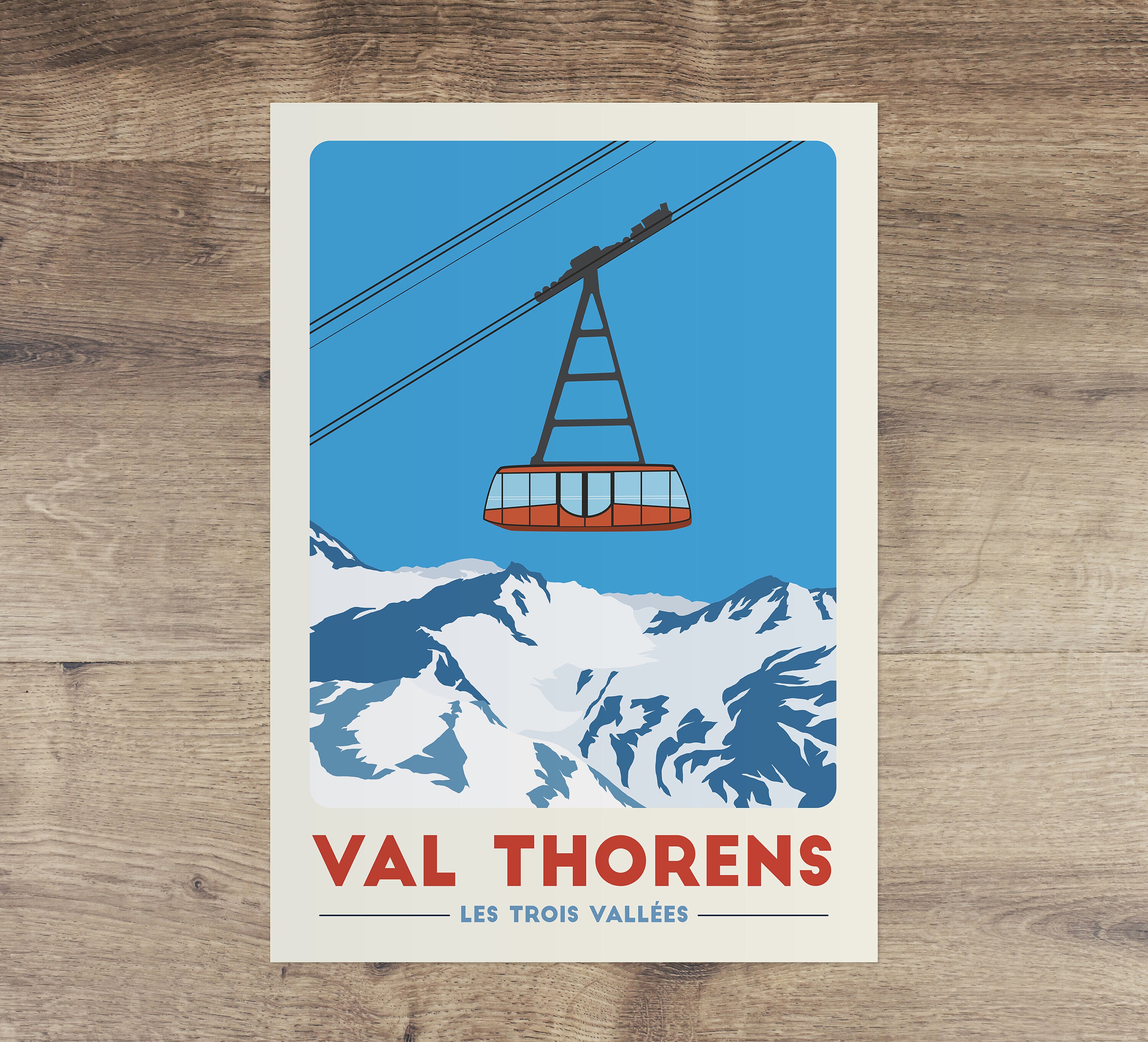 Val Thorens Ski Lift, Ski Resort Poster - Etsy UK