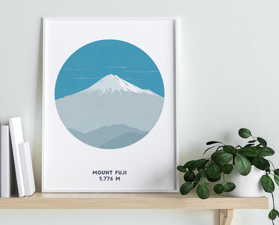 Mount Fuji, Japan, Mountain Print, A4 Print, Gifts for Him or Her - Etsy