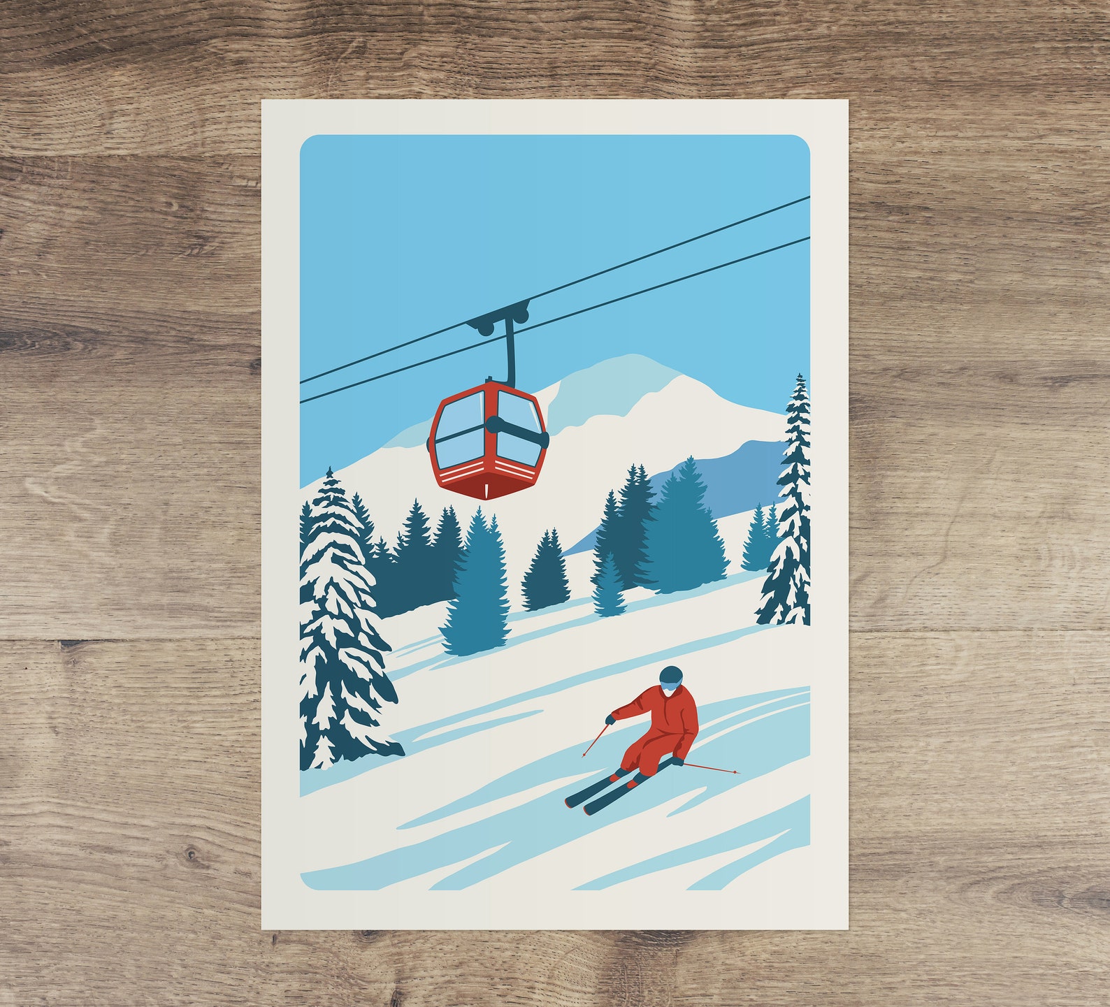 Custom Vintage Ski Resort Posters Set of 3 - Etsy UK