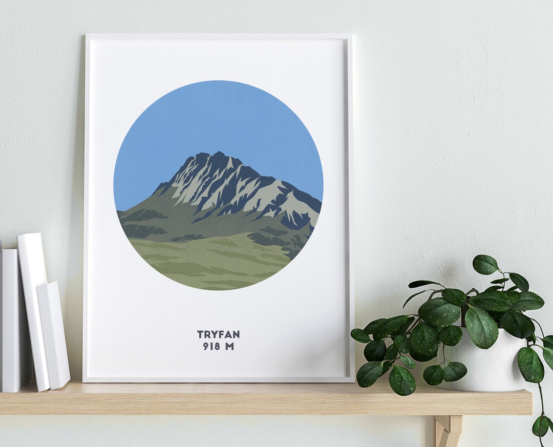 Tryfan, Wales Mountain Art, Mountain Print, Unique Gift - Etsy