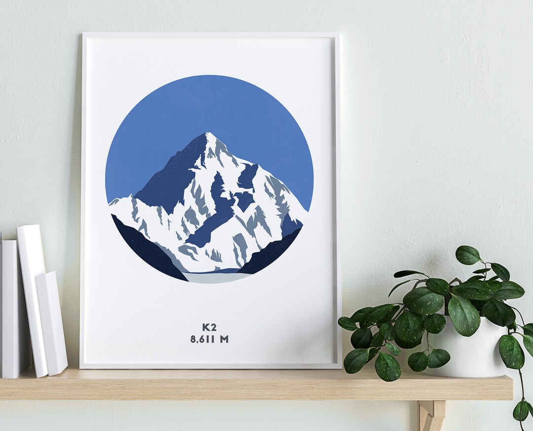 K2 Print,mountain Art, A3 Print, Adventure Art - Etsy UK
