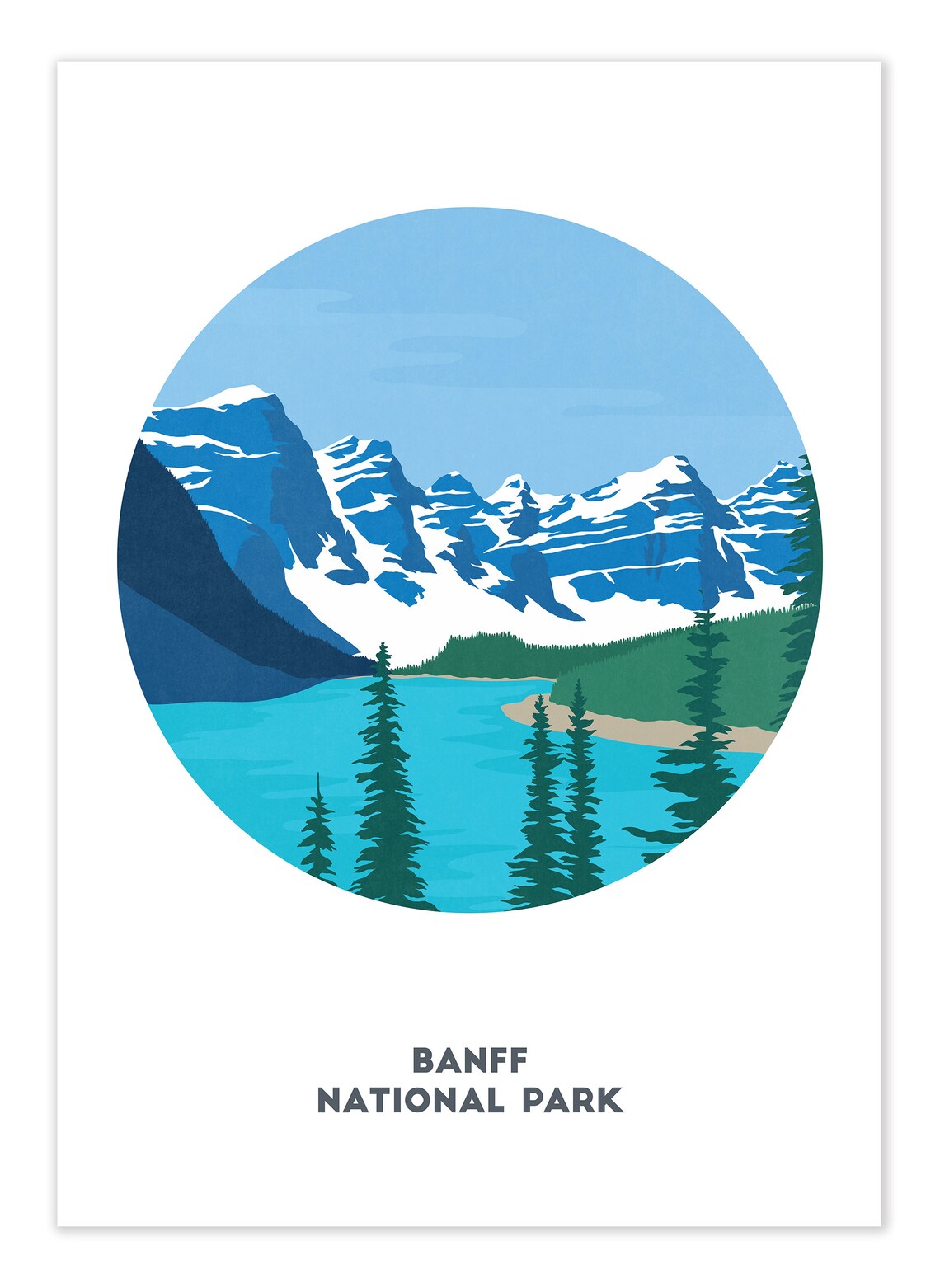Banff National Park Print Moraine Lake Valley of the Ten | Etsy UK