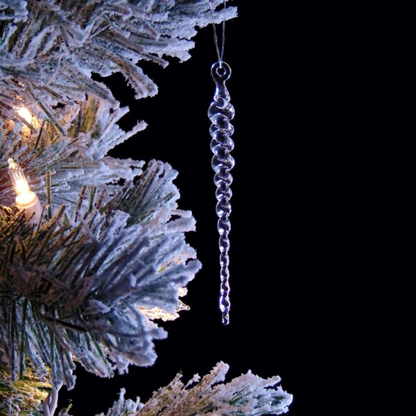 Glass Icicles - Etsy