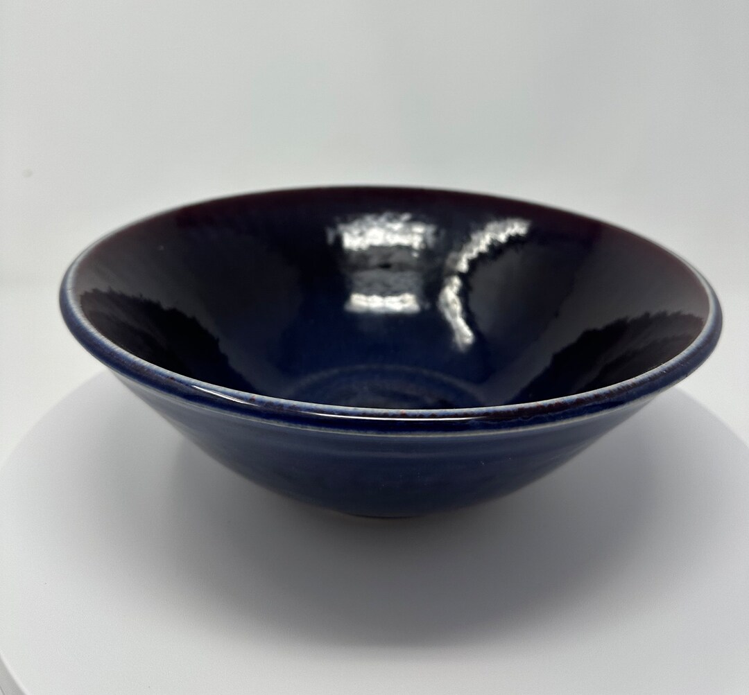 Bowl - Milky Way Blue, Red Chrome - Etsy