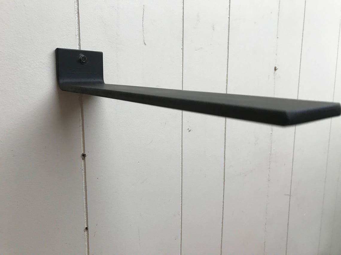 8 Inch Floating Shelf Bracket 2 Inch Wide X 1/4 Thick. Hidden - Etsy