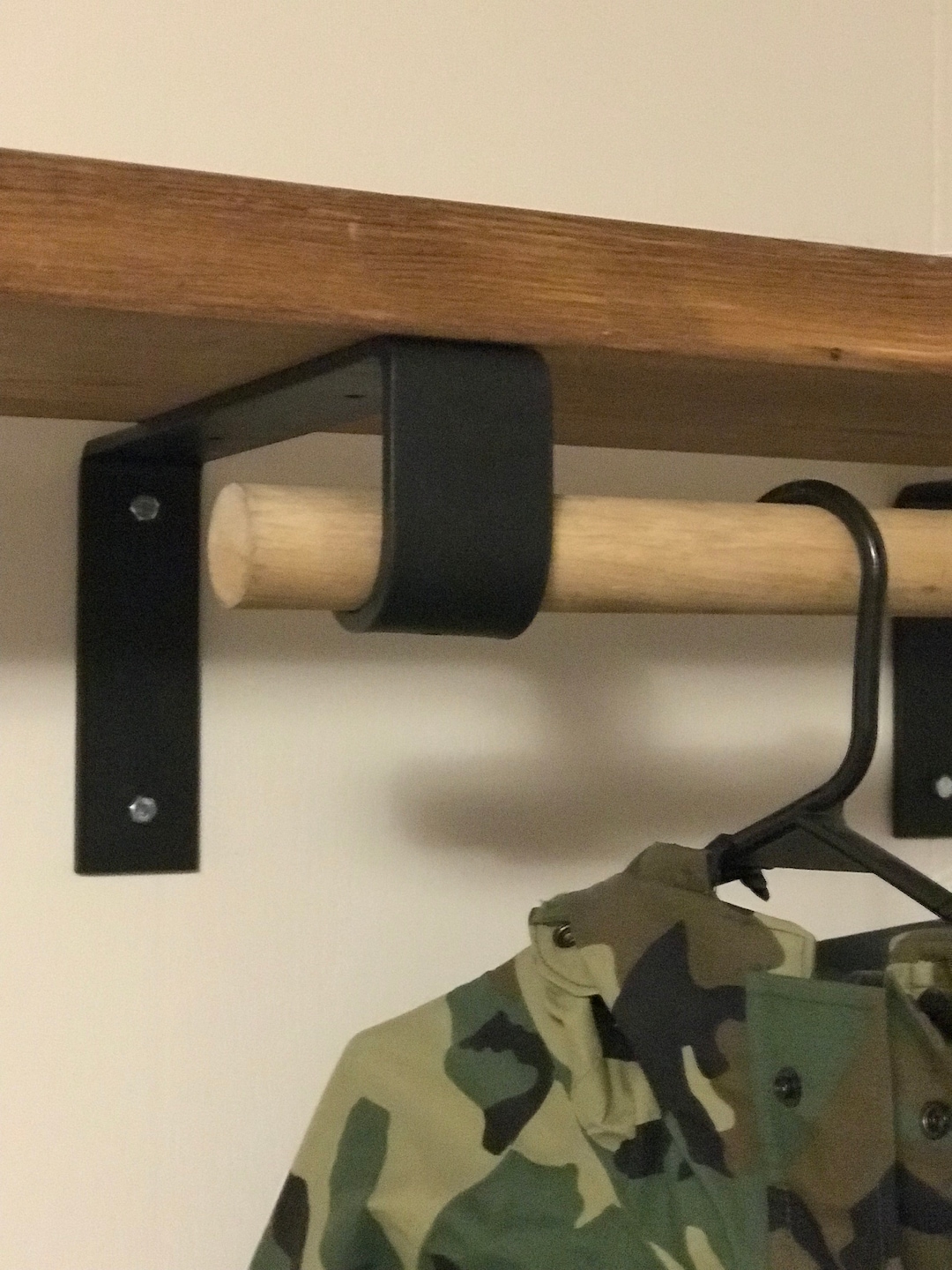 Set of 2 - 11 Inch Deep X 2 Wide X 1/4 Thick Steel Closet Brackets ...