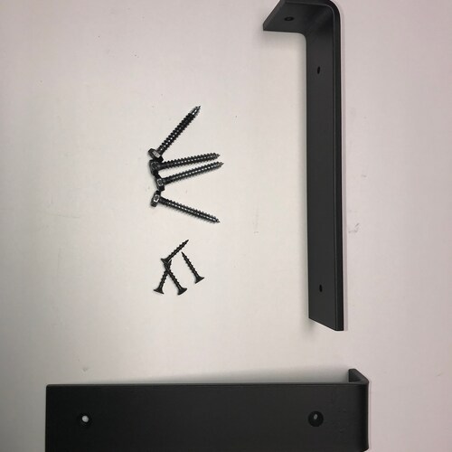 8 Inch Floating Shelf Bracket 2 Inch Wide X 1/4 Thick. Hidden - Etsy