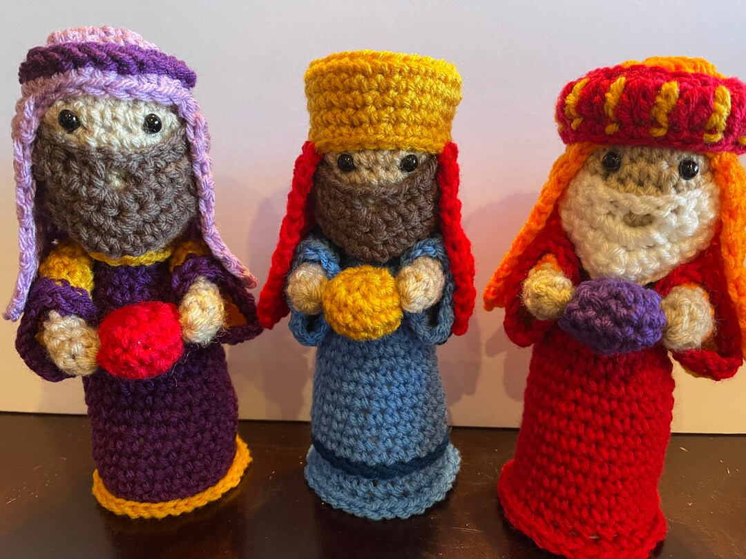 Three Wise Men Crocheted Stuffed Dolls - Etsy
