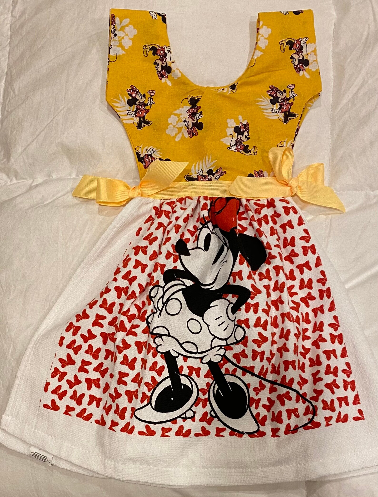 Yellow Minnie Mouse Oven Just Towel Dress - Etsy