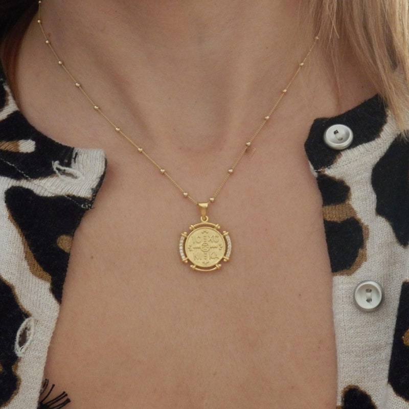 Gold Coin Necklace - Etsy Australia
