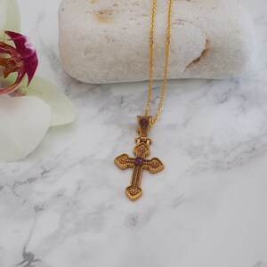 Ancient Greek Cross Cross Talisman Made of 925 Silver, Gold Orthodox ...