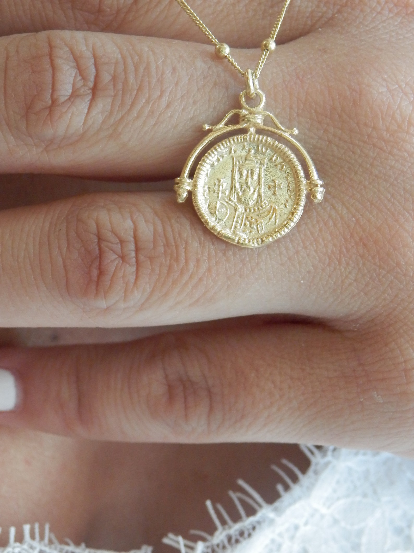 Ancient Greek Necklace Gold Byzantine Coin Necklace Every - Etsy