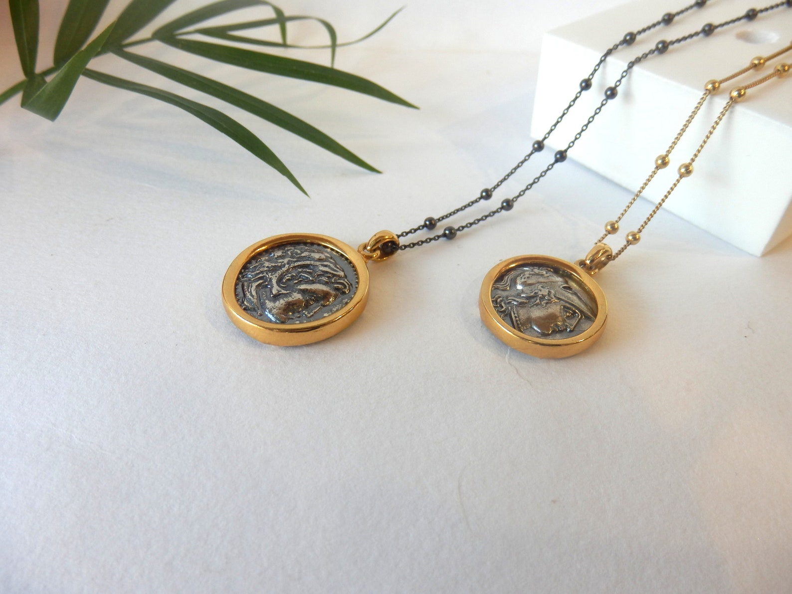 Greek Sterling Silver Ancient Coin Pendant, Alexander the Great and ...
