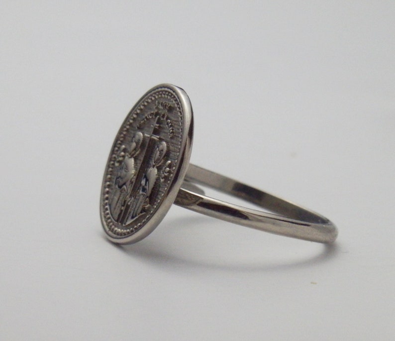 Greek Constantine Ring, Greek Coin Gold Ring, Adjustable Ring, Gold ...