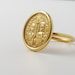Greek Coin Adjustable Gold Ring Greek Constantine Ring - Etsy