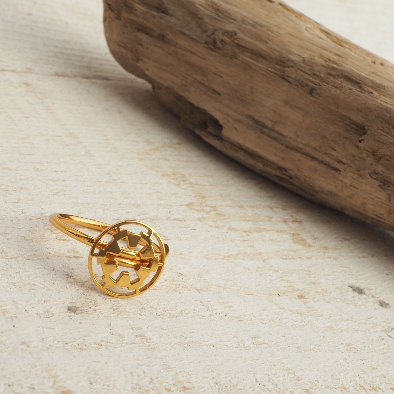 Star Wars Double Rebel/empire Ring, Gold Silver 925 Star Wars Ring,jedi ...