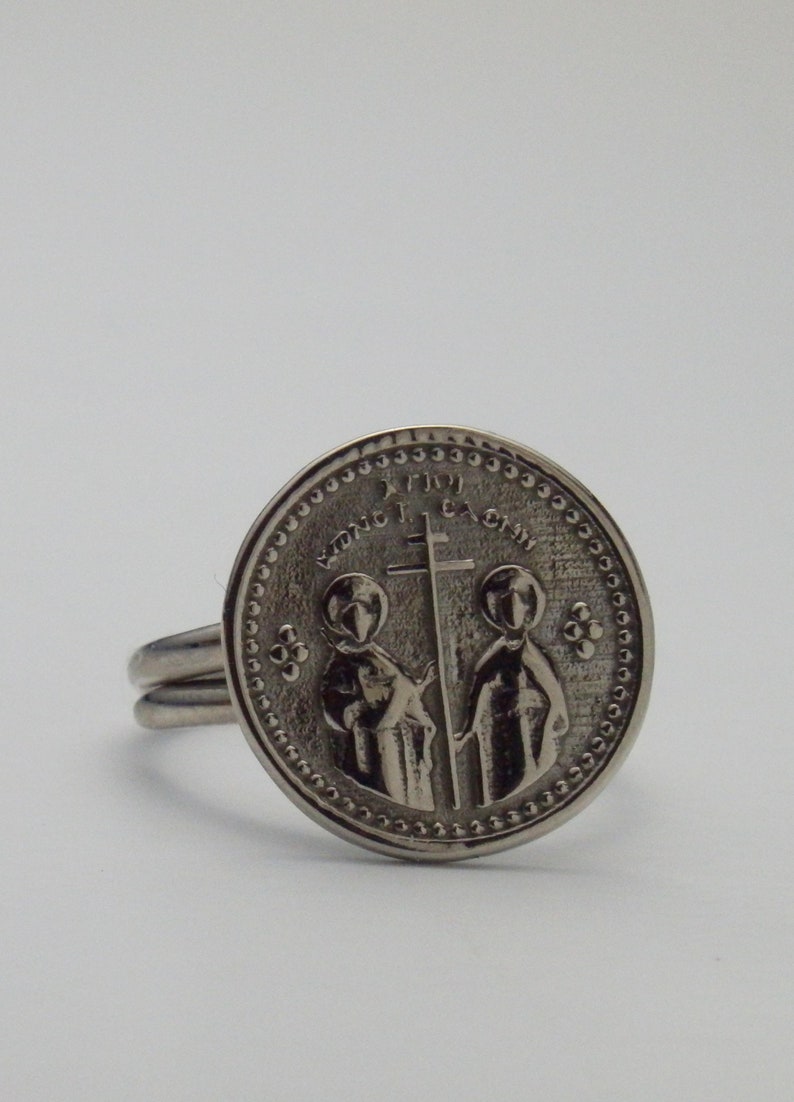 Greek Constantine Ring Greek Coin Gold Ring Adjustable Ring - Etsy