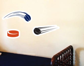 Hockey puck decal | Etsy