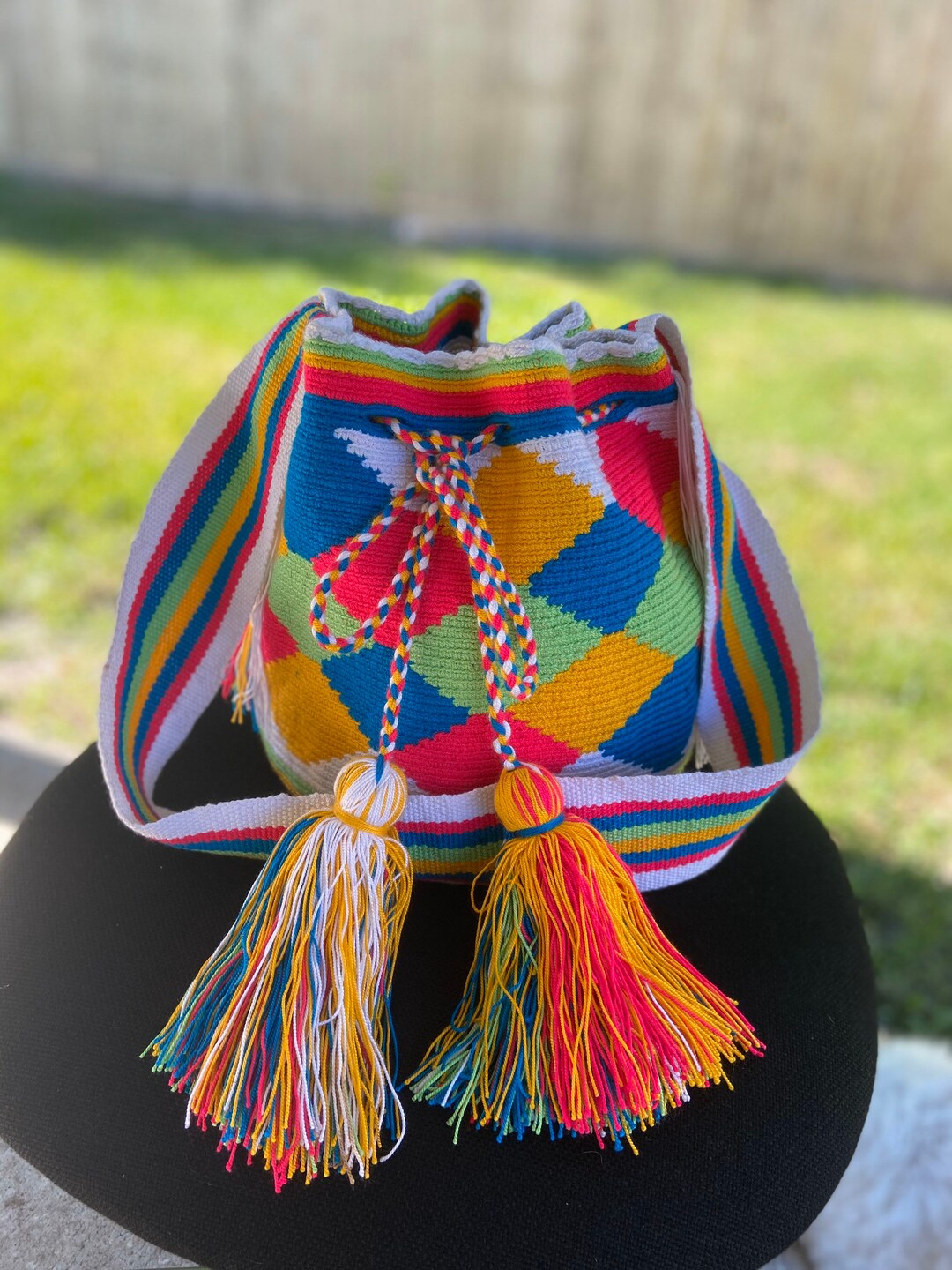 WAYUU Mochila Bag. 100% Original Colombian Bag. Handmade Shoulder Bag ...