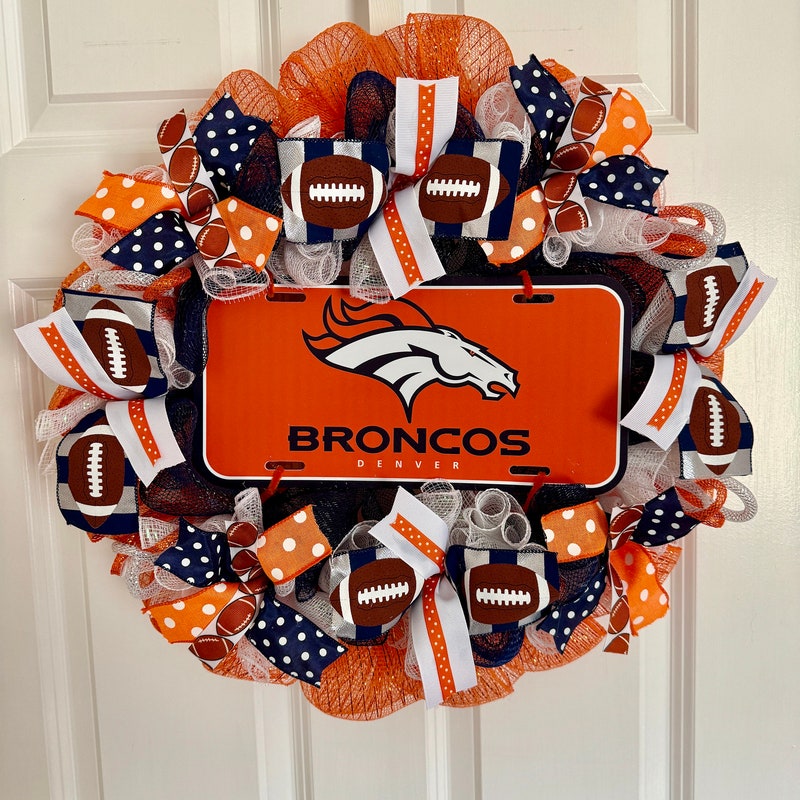 Broncos Wreath - Etsy