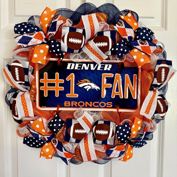 Broncos Wreath - Etsy
