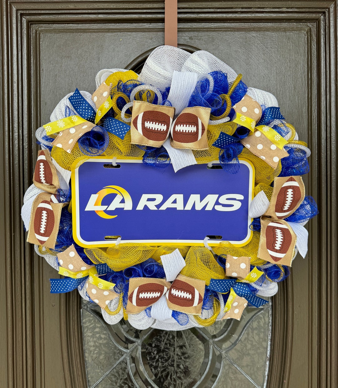 RAMS Los Angeles Wreath. Beautiful Wreath. Football Wreath. Sport ...