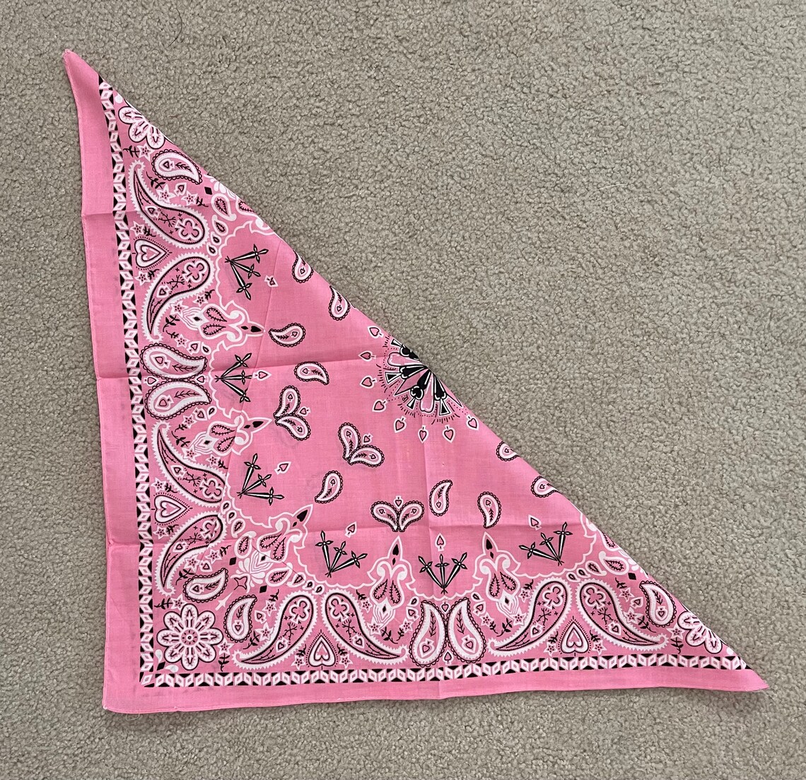 PINK HEADBAND - Beautiful Bandanna- Scarf- Biker Head-handkerchief ...