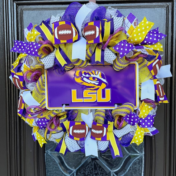 Lsu Wreath - Etsy