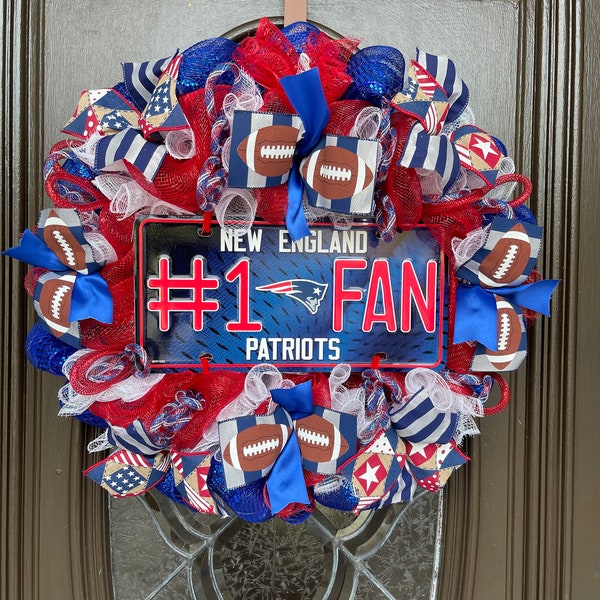 Patriots Wreath - Etsy
