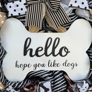 Hello Dogs Wreath.hope Like Dog Wreath. Burlap Wreath. Beautiful Wreath ...