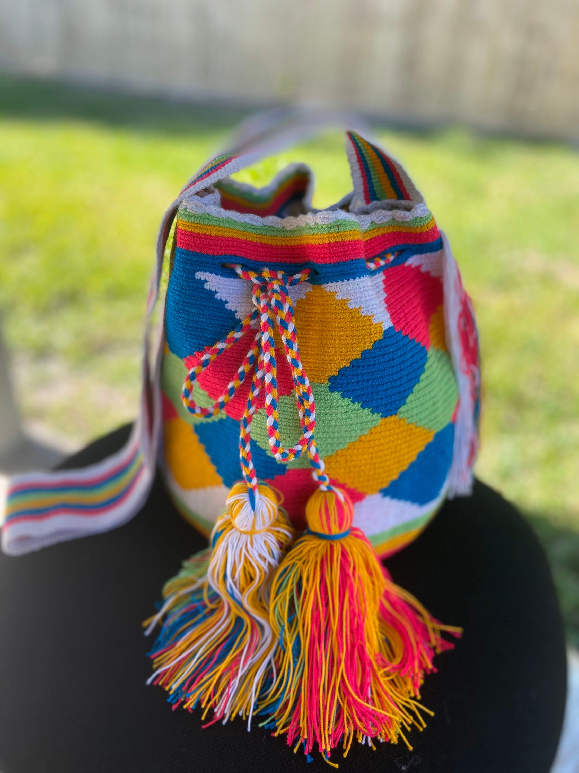 WAYUU Mochila Bag. 100% Original Colombian Bag. Handmade Shoulder Bag ...