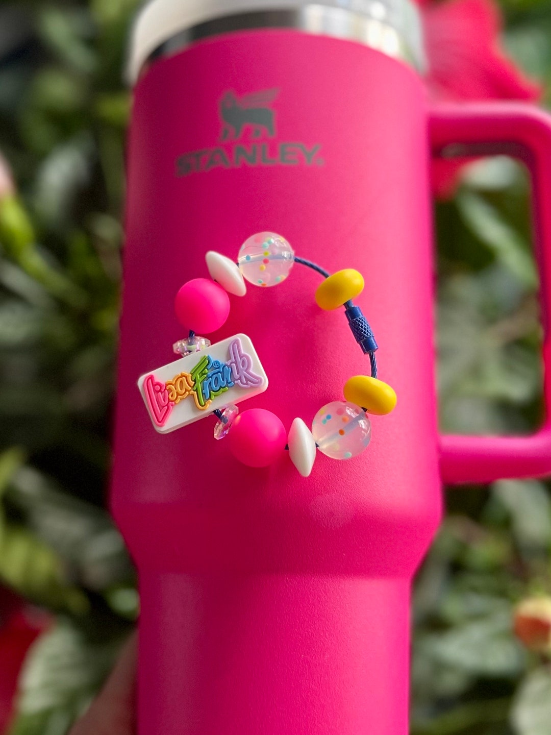 Rectangle Lisa Frank Stanley Tumbler Handle Charm Stanley Handle Charm ...