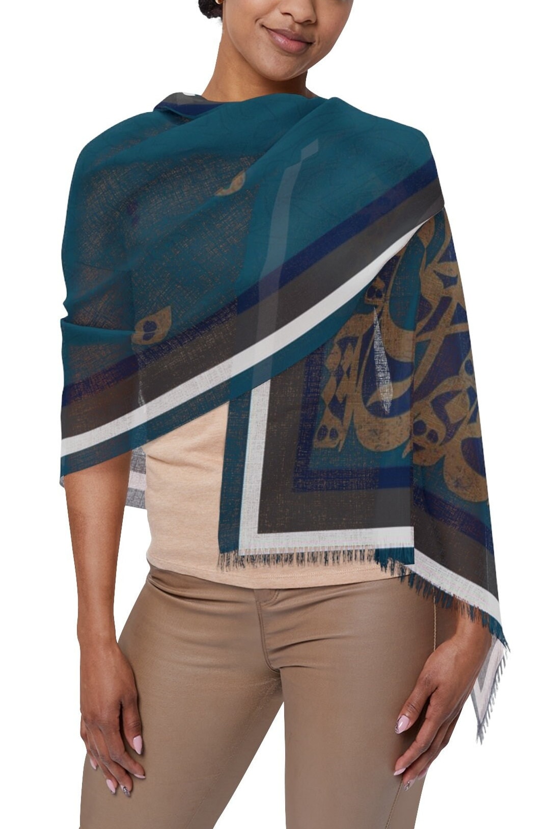 Rumi Pursue Shawl Persian Calligraphy Wrap Middle Eastern Art Made in ...