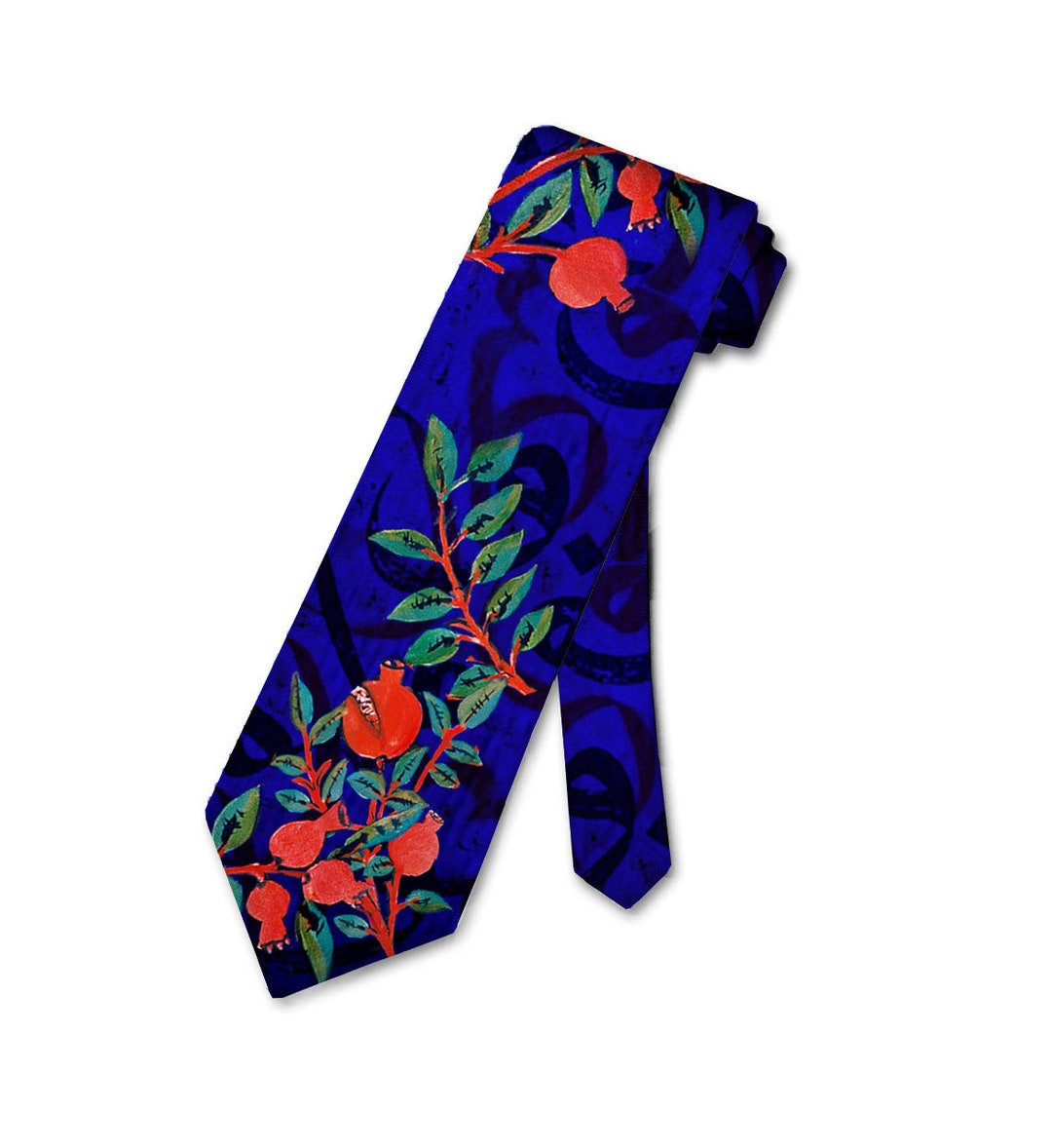 Pomegranate Necktie Persian Calligraphy middle Eastern Handmade men's ...