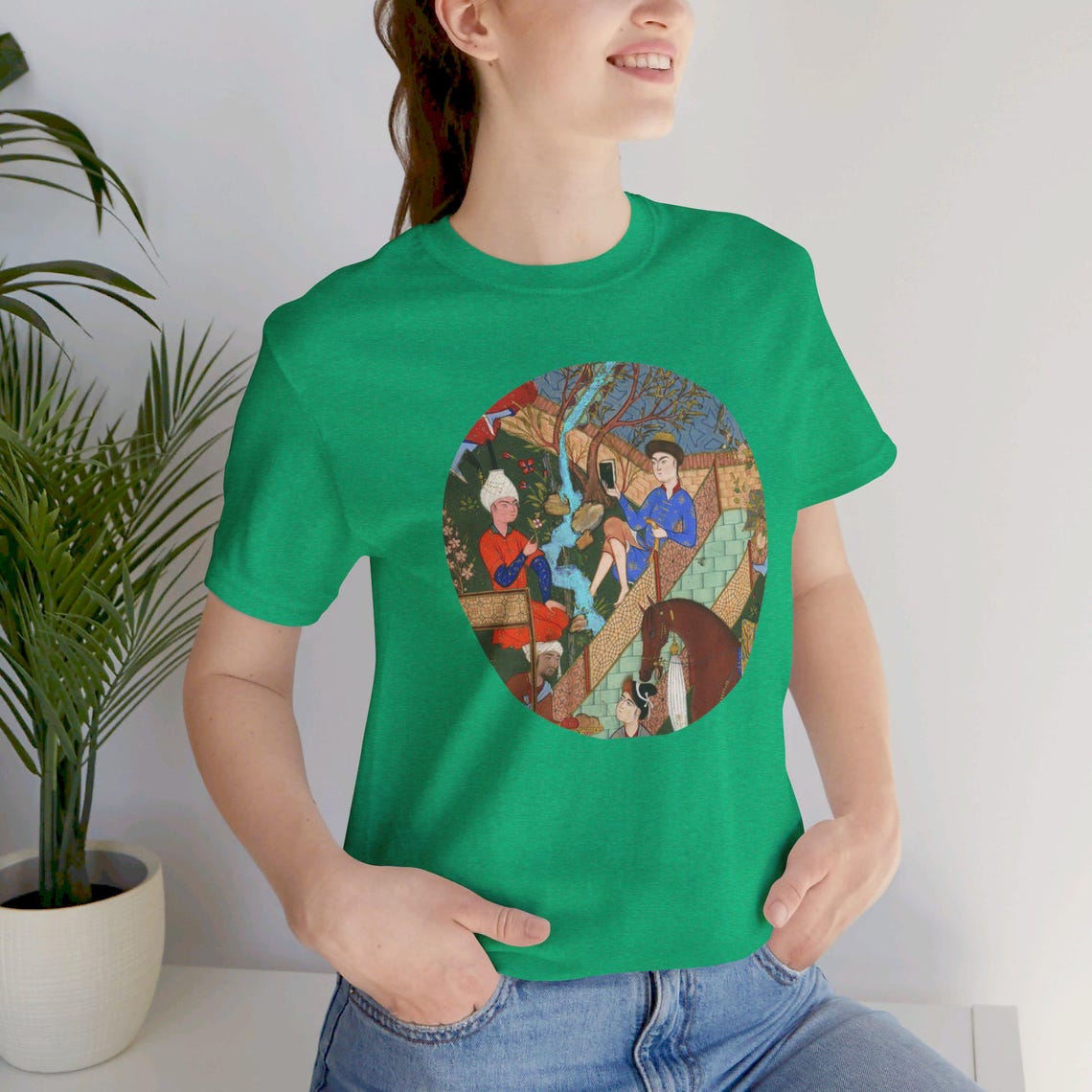 Shahnameh Miniature Art T-shirt Persian Negargari Design Epic Tale of ...