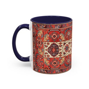 Persian Rug Mug Persian 11 Oz Floral Middle Eastern Design unique Gift ...