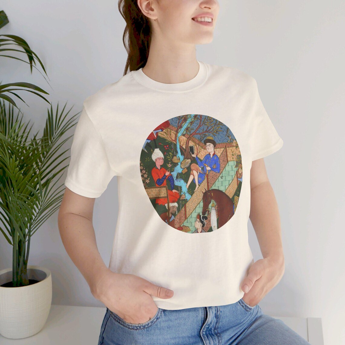 Shahnameh Miniature Art T-shirt Persian Negargari Design Epic Tale of ...