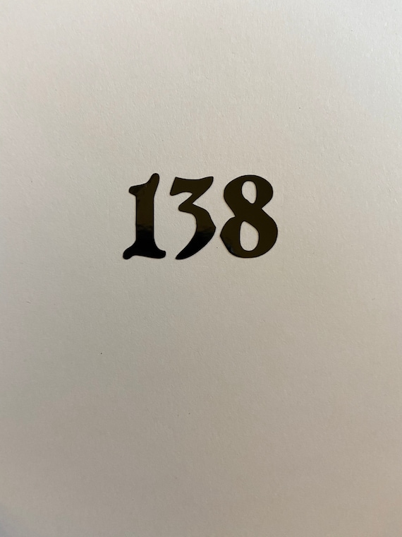 138 Decal | Etsy