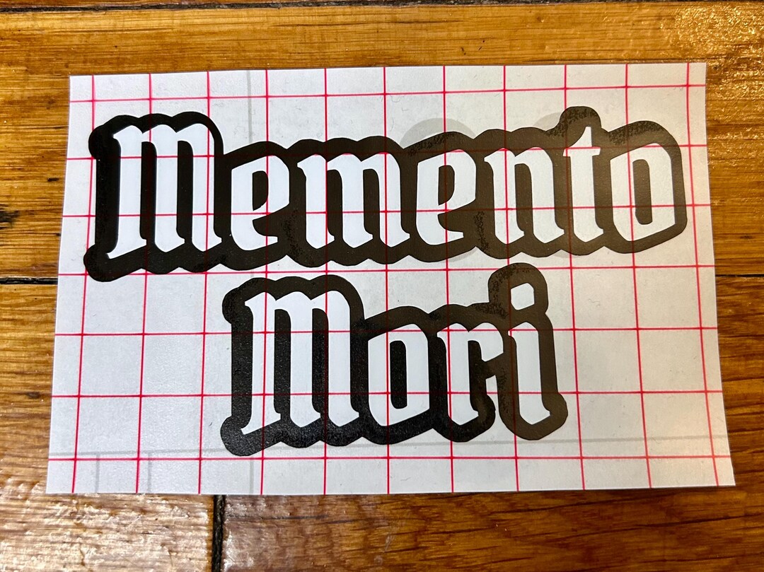 Momento Mori Decal - Etsy