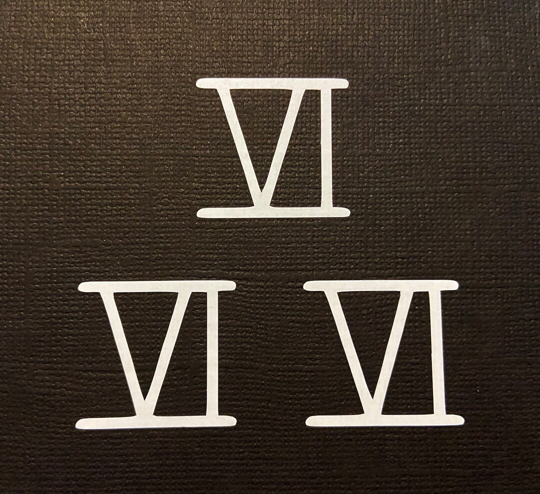 666 Roman Numeral Decal - Etsy
