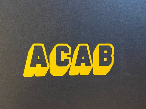 ACAB Decal | Etsy