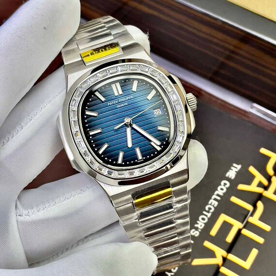 Patek philippe nautilus Blue Diamond Dial 41mm, Luxur… - Gem