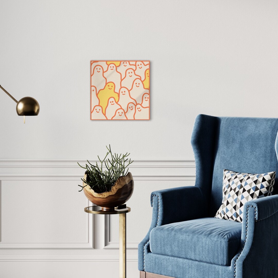 Hello, Line Art Wall Art Print on Canvas, High Quality Home Decor Art ...