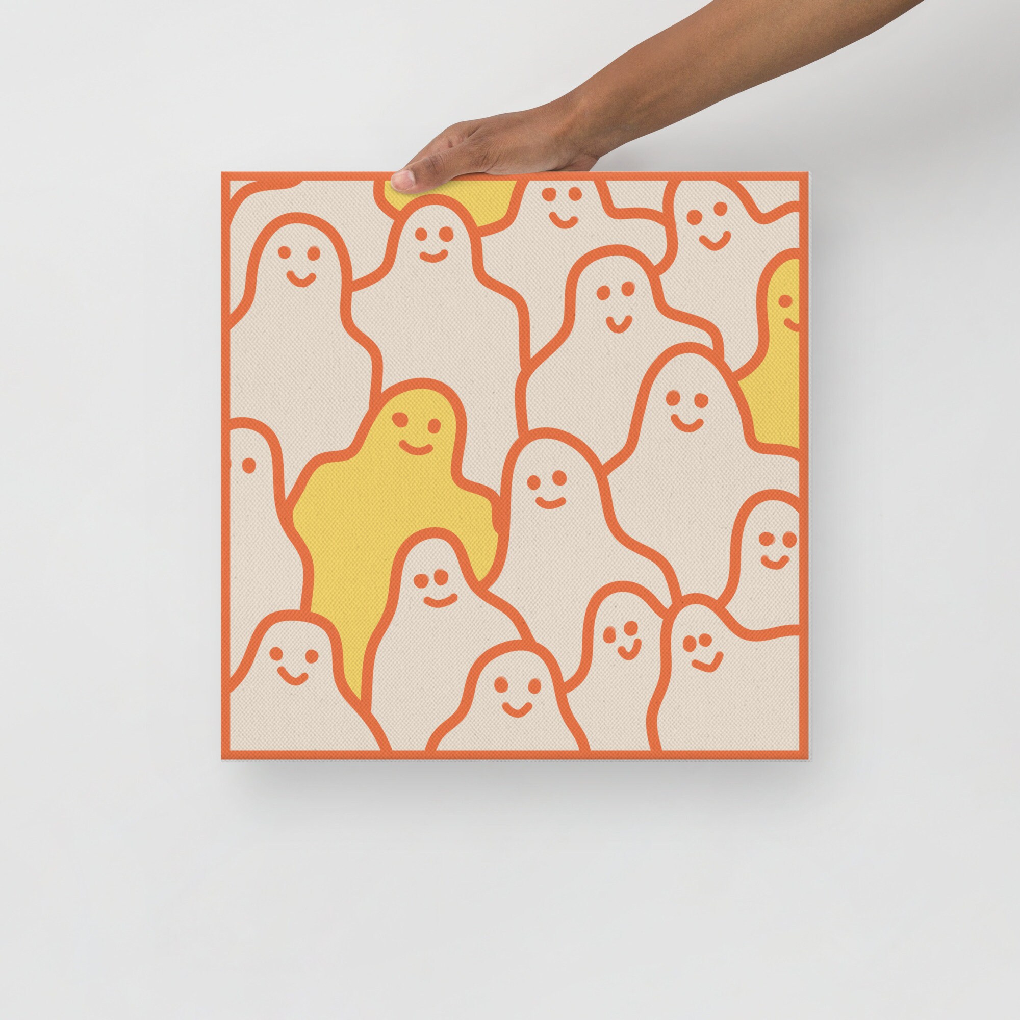 Hello, Line Art Wall Art Print on Canvas, High Quality Home Decor Art ...